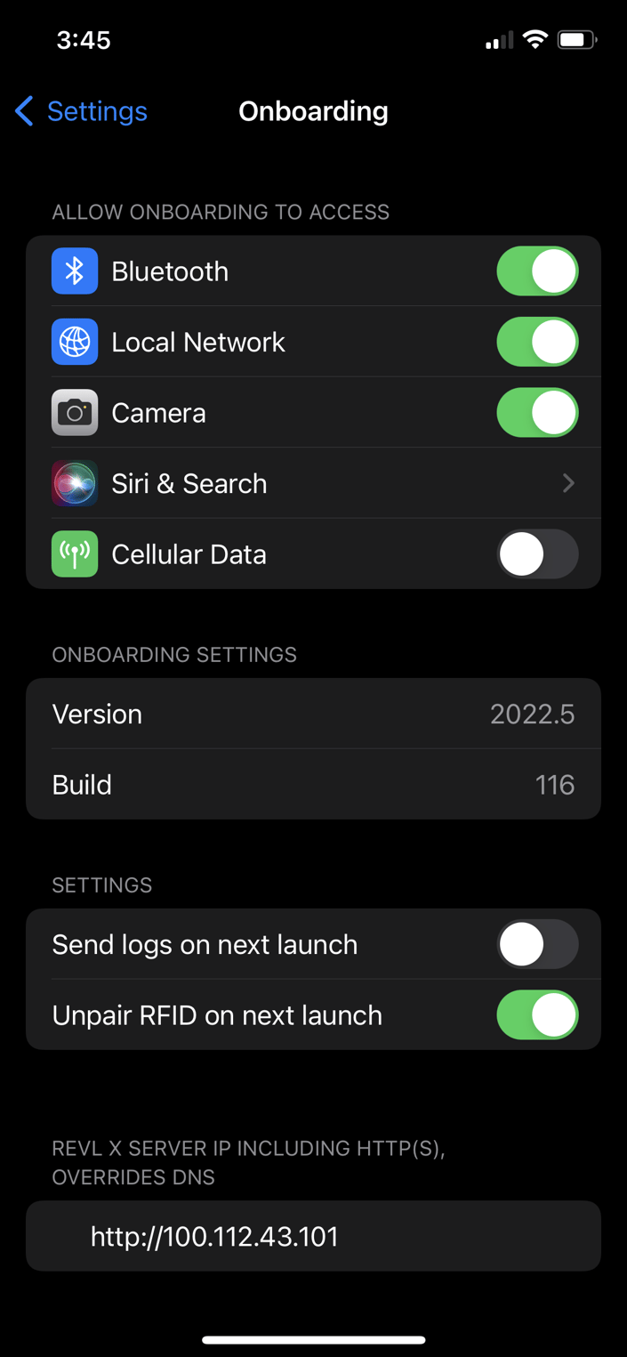 How do re-pair the RFID reader on my onboarding iPad?